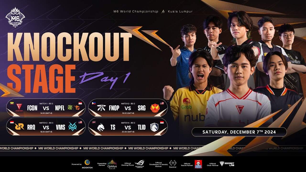 MLBB M6 World Championship | Knockout Stage Day 1 - Asian Sports Network