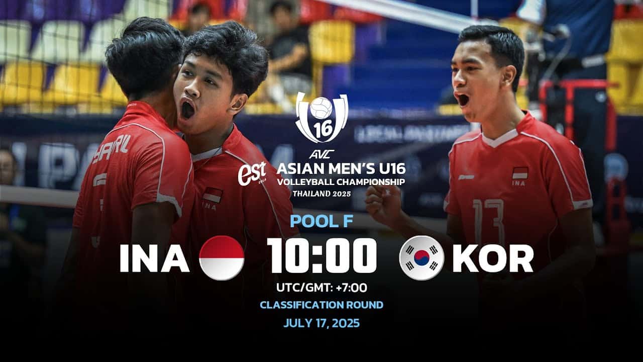 INA VS KOR I CLASSIFICATION ROUND I 2ND ASIAN MEN’S U16 - Asian Sports ...
